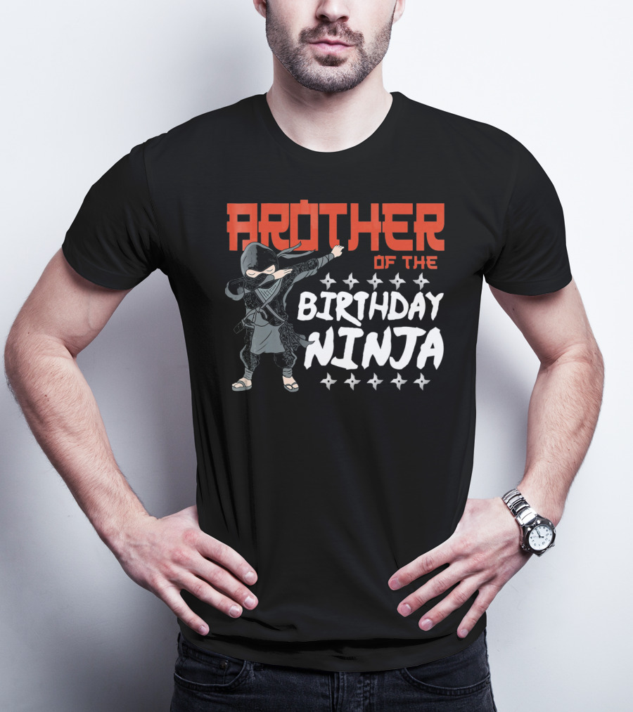 BROTHER OF THE BIRTHDAY NINJA T-Shirt