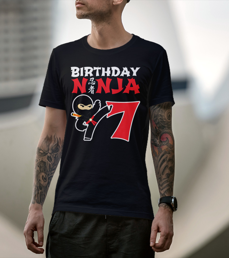 Birthday Ninja 7 Year Old T-Shirt