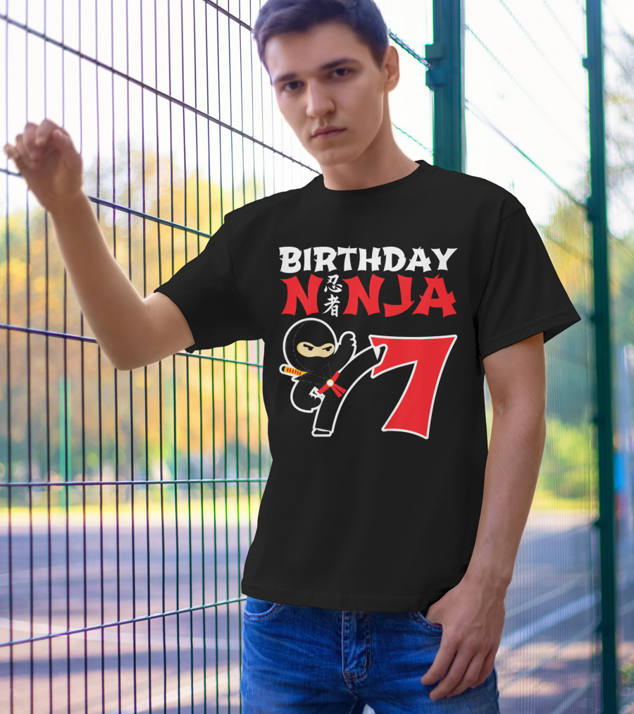 Birthday Ninja 7 Year Old T-Shirt