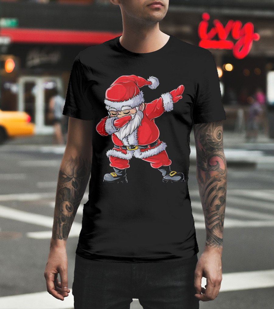 Christmas Santa Claus Dabbing T-Shirt