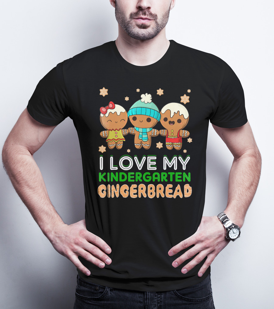 I Love My Kindergarten Gingerbread T-Shirt