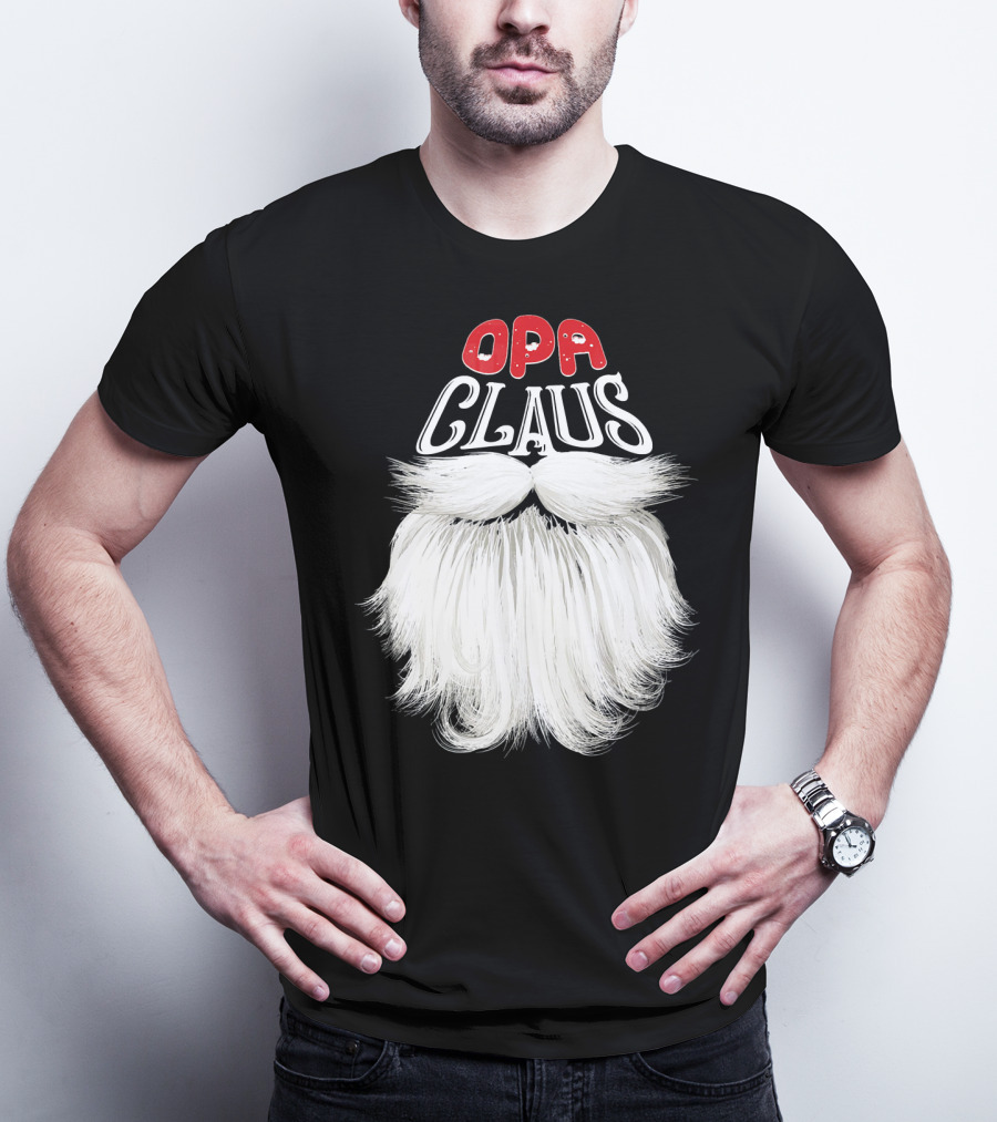 OPA Claus Funny Santa Beard T-Shirt