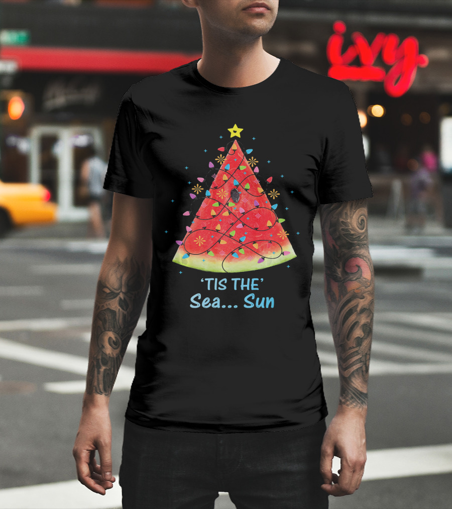 Melon 'Tis The Sea. Sun Christmas In July T-Shirt