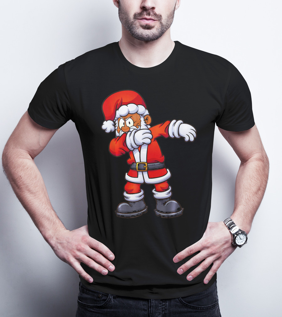 Dabbing Santa Claus In Traditional Red Suit T-Shirt