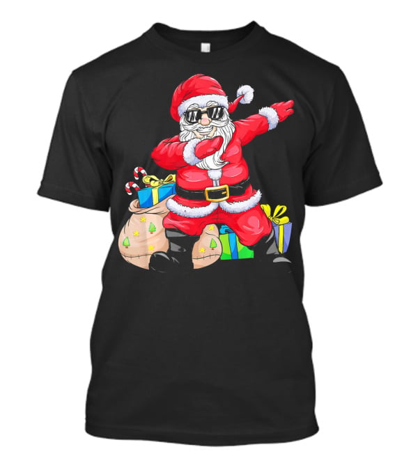 Funny Dabbing Santa Claus Xmas Merr Christmas Gifts T-Shirt