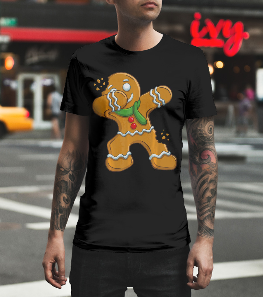 Dabbing Gingerbread Man Christmas Cookies Dance T-Shirt