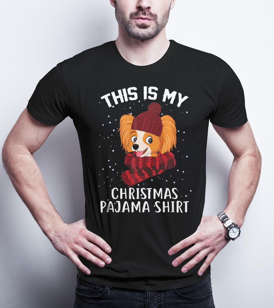 This Is My Christmas Pajama Shirt Papillon T-Shirt