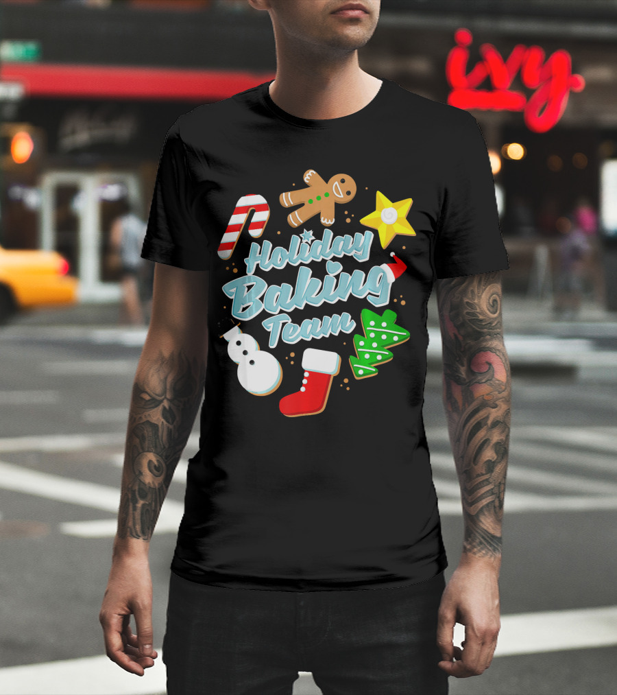 Holiday Baking Team Ugly Christmas Funny Baker T-Shirt