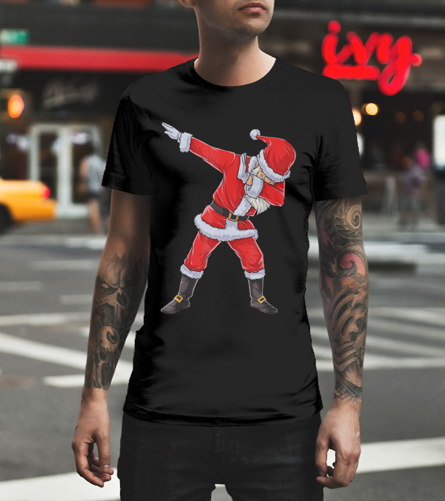 Dabbing Santa Christmas Dance Pose T-Shirt