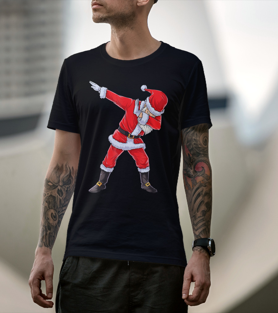 Dabbing Santa Christmas Dance Pose T-Shirt
