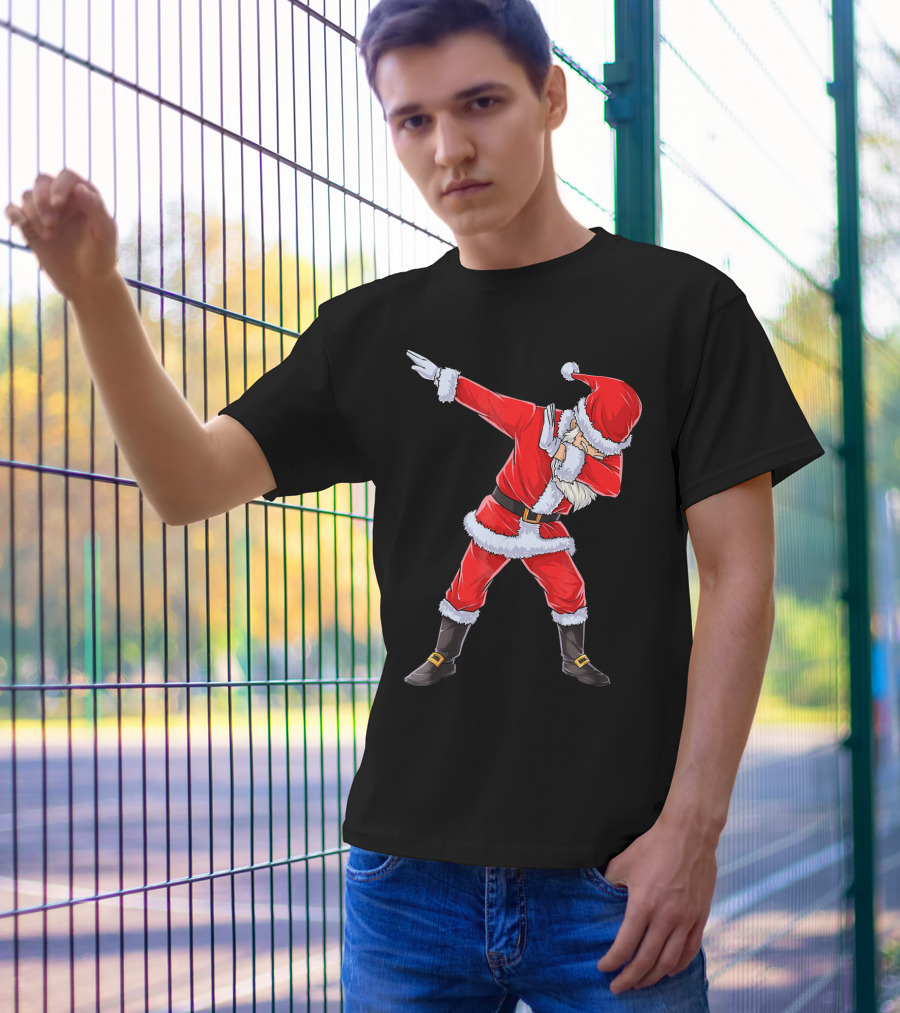 Dabbing Santa Christmas Dance Pose T-Shirt