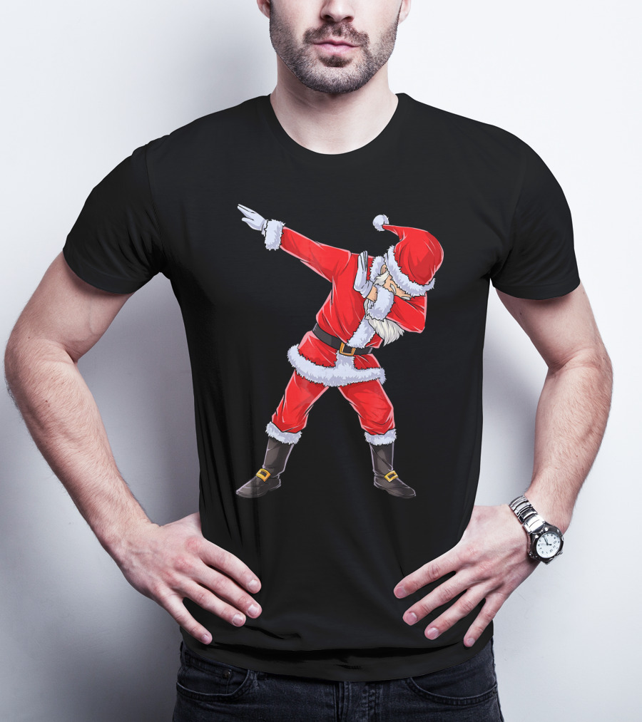 Dabbing Santa Christmas Dance Pose T-Shirt