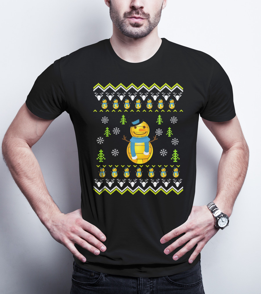 Water Polo Snowman Ugly Christmas T-Shirt