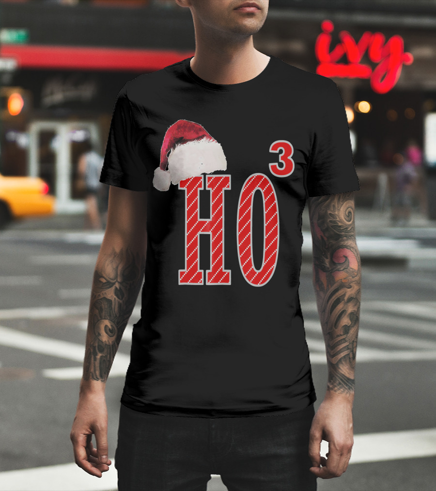 Ugly Christmas Santa Hat Ho Ho³ T-Shirt
