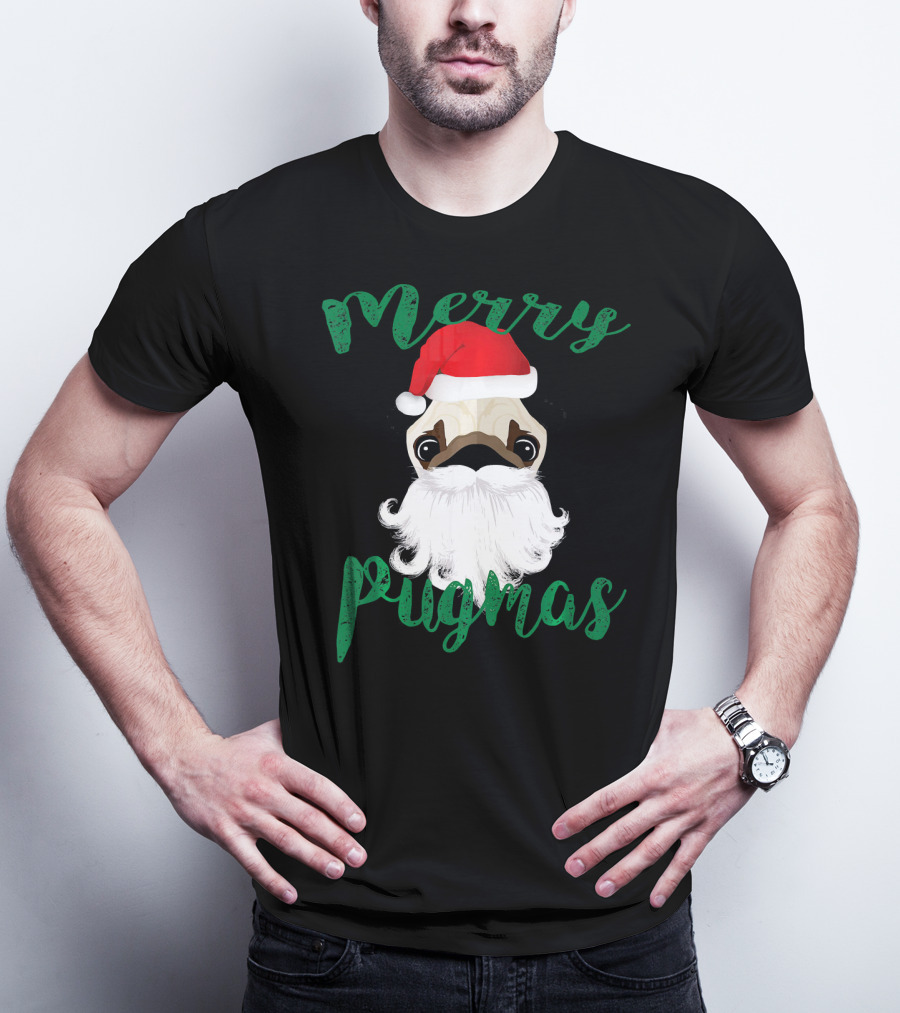 Merry Pugmas Pug Pug T-Shirt