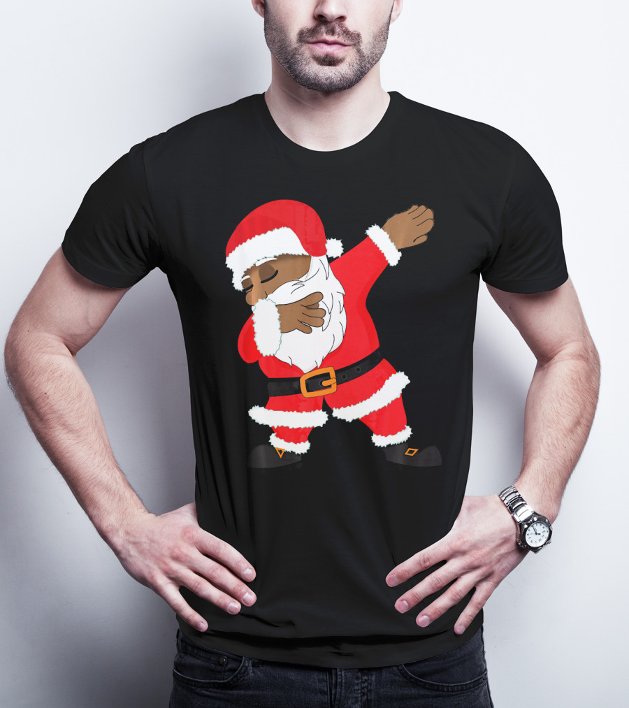 Dabbing Santa Funny Christmas Dab Festive Hip Hop Style Santa Claus T-Shirt