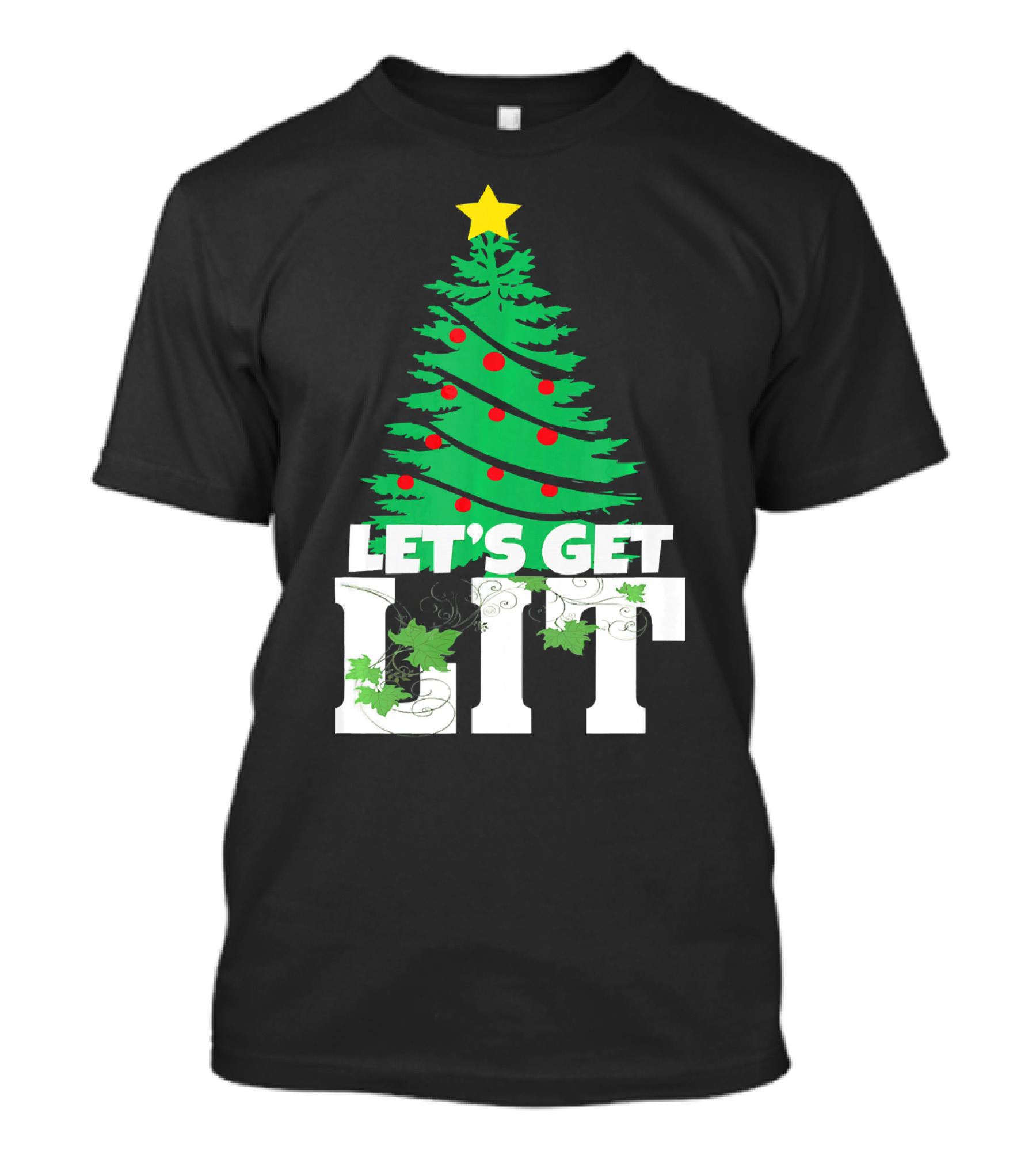 Let's Get Lit Christmas Tree T-Shirt