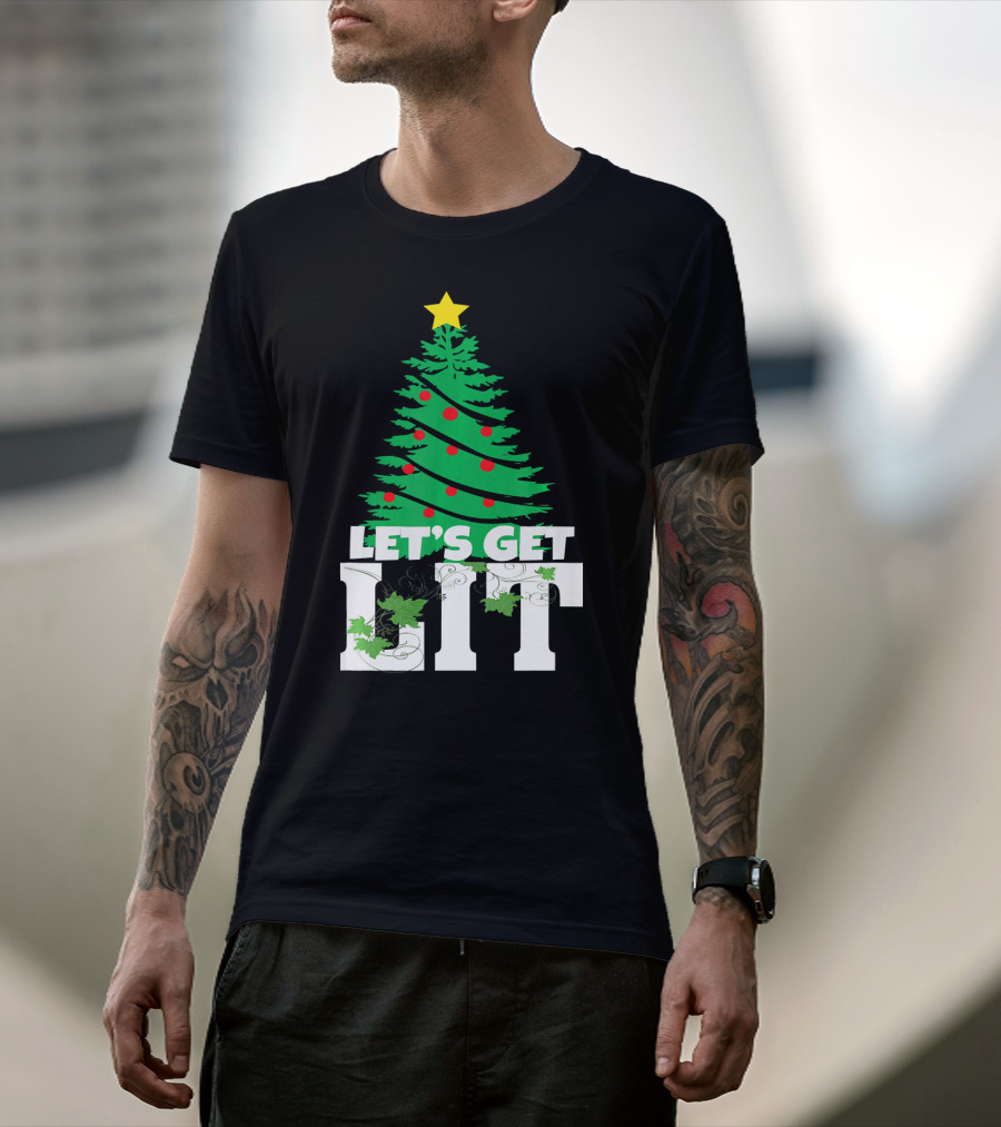 Let's Get Lit Christmas Tree T-Shirt