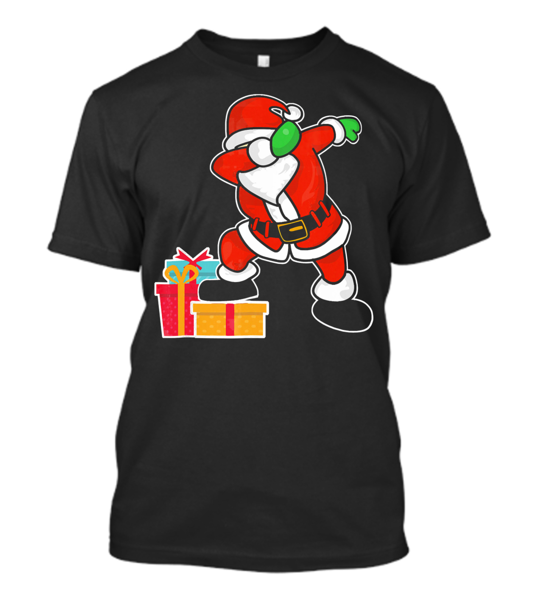 Cute Santa Dabbing With Gifts T-Shirt