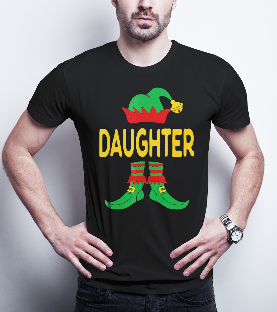 Daughter Elf Christmas Family Matching Outfits T-Shirt