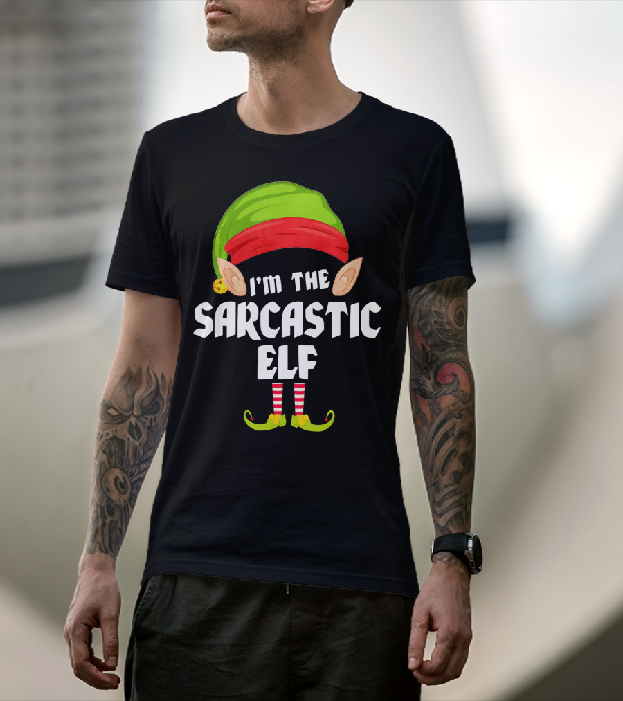 I'm The Sarcastic Elf Funny Matching Family Group T-Shirt