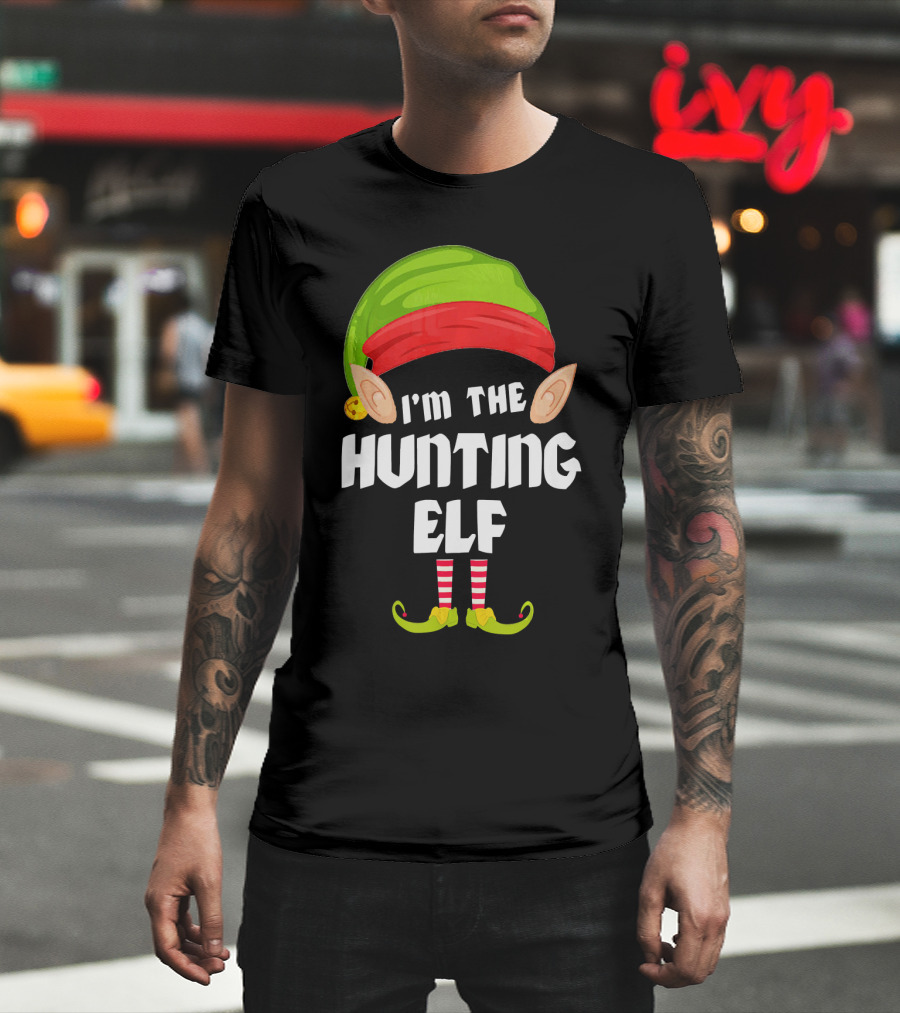 I'm The Funny Hunting Elf Matching Family Group T-Shirt