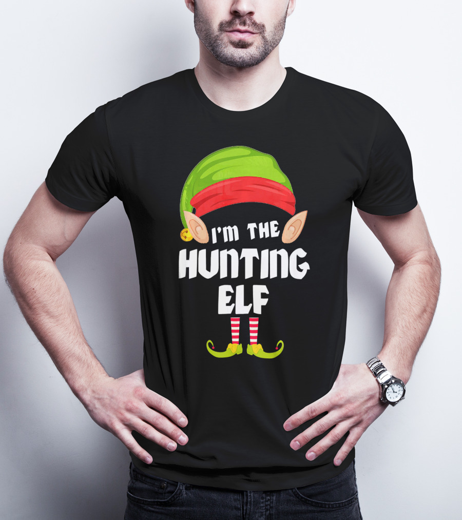 I'm The Funny Hunting Elf Matching Family Group T-Shirt