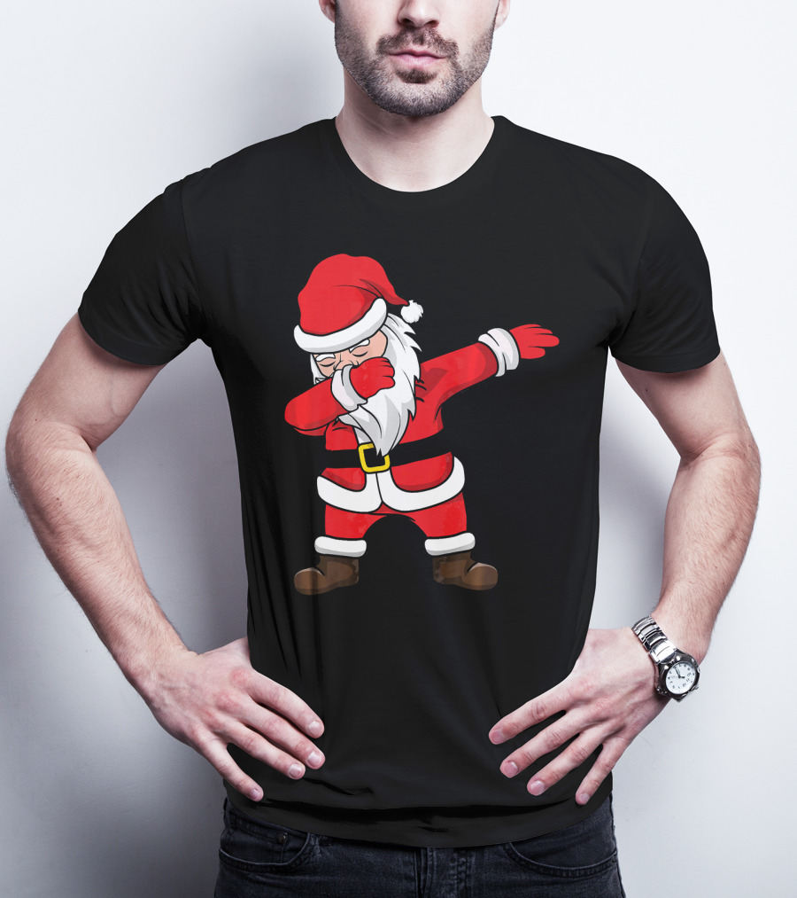 Dabbing Santa Kids Funny Claus Dab Christmas Dance T-Shirt