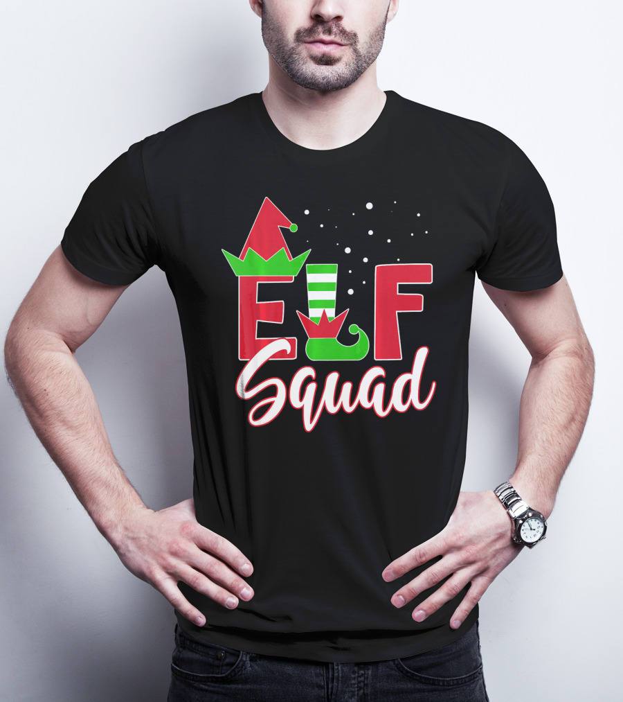 Elf Squad Christmas Teachers Holiday Team T-Shirt