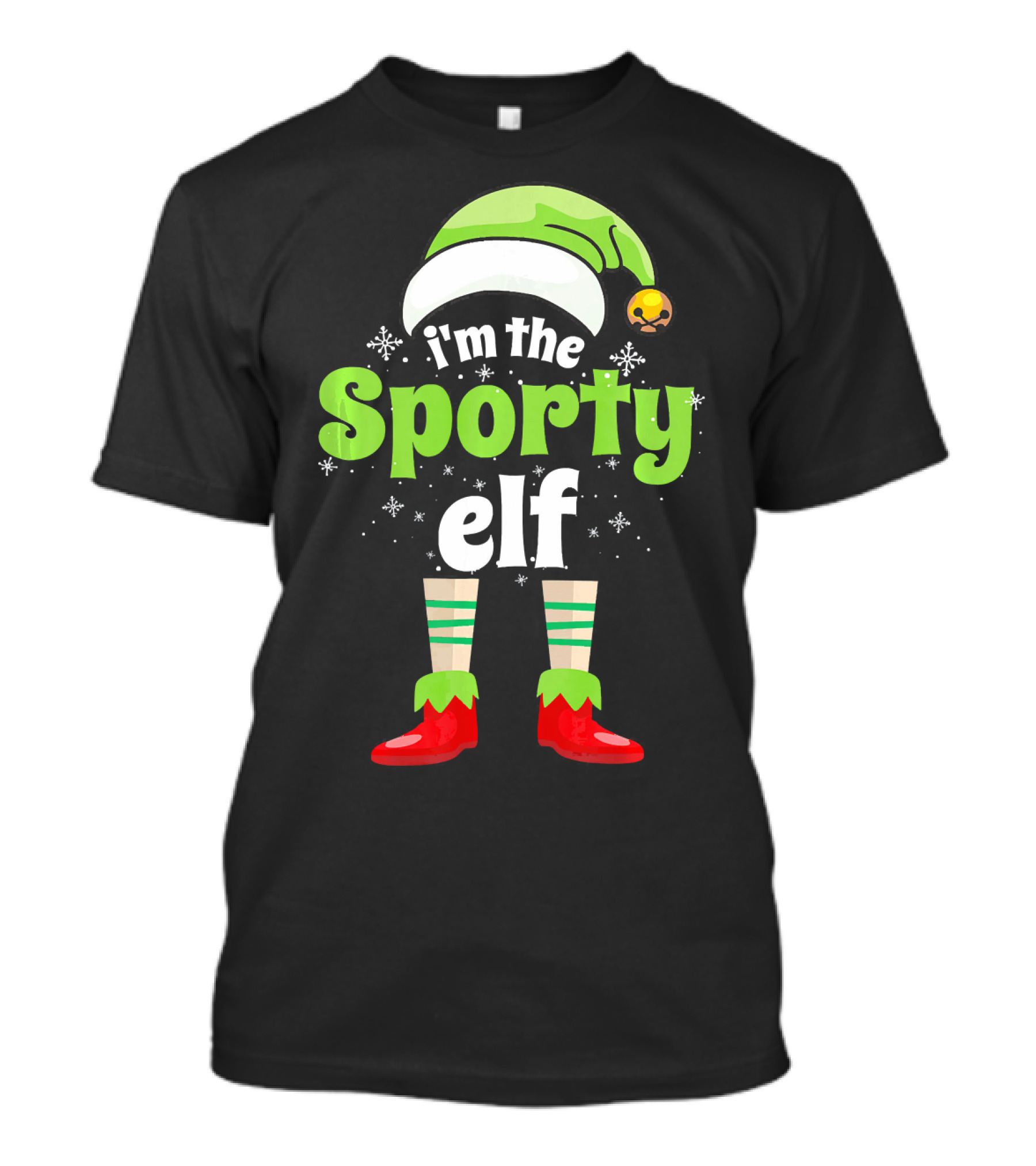 I'm The Sporty Elf Funny Family Holiday T-Shirt