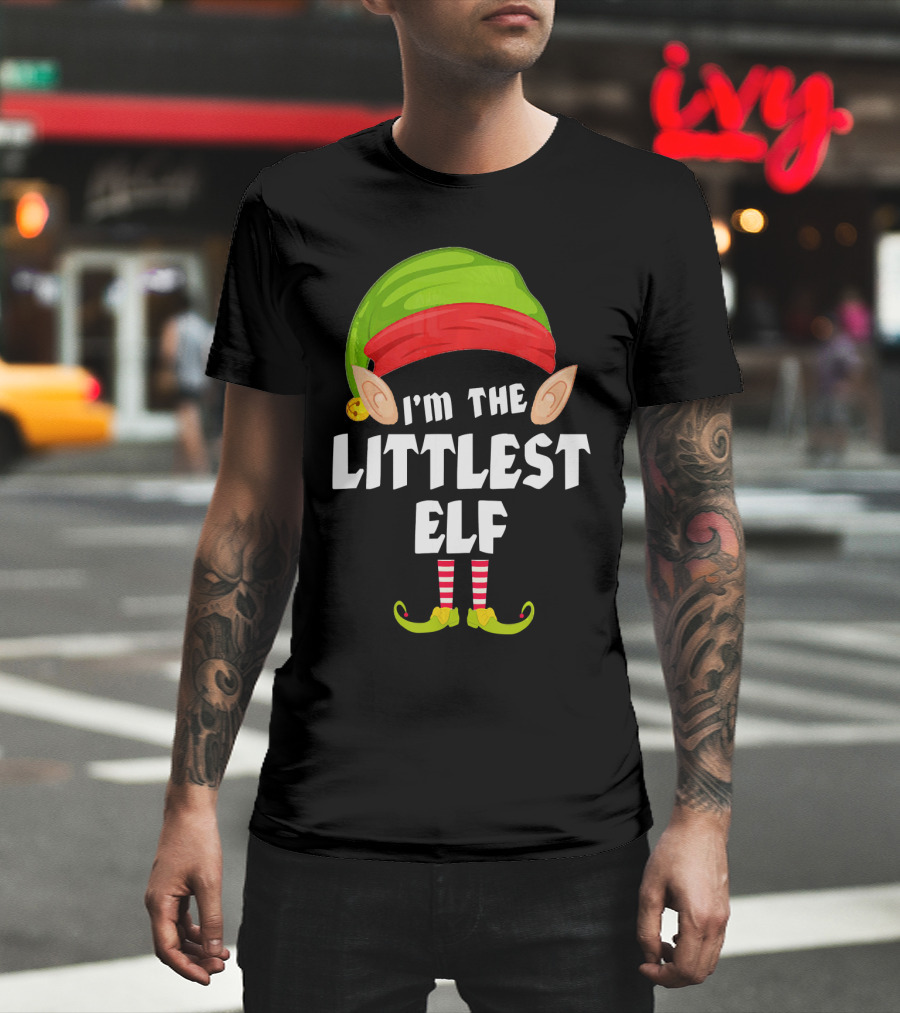 I'm The Littlest Elf Matching Family Group T-Shirt