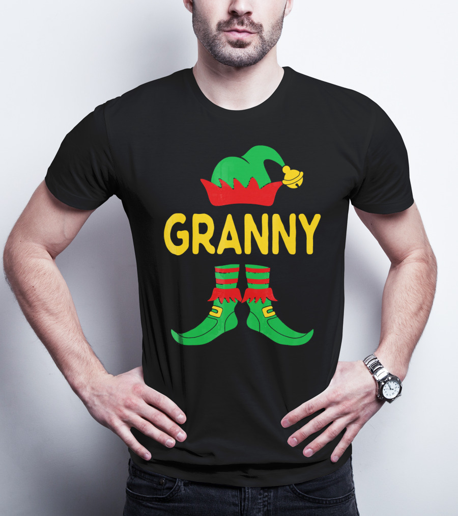 Granny Elf Christmas Family Matching T-Shirt