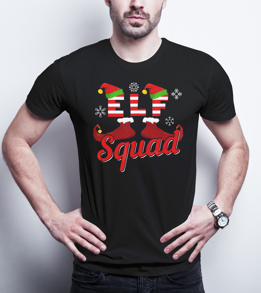 ELF Squad Christmas Family Matching Holiday T-Shirt