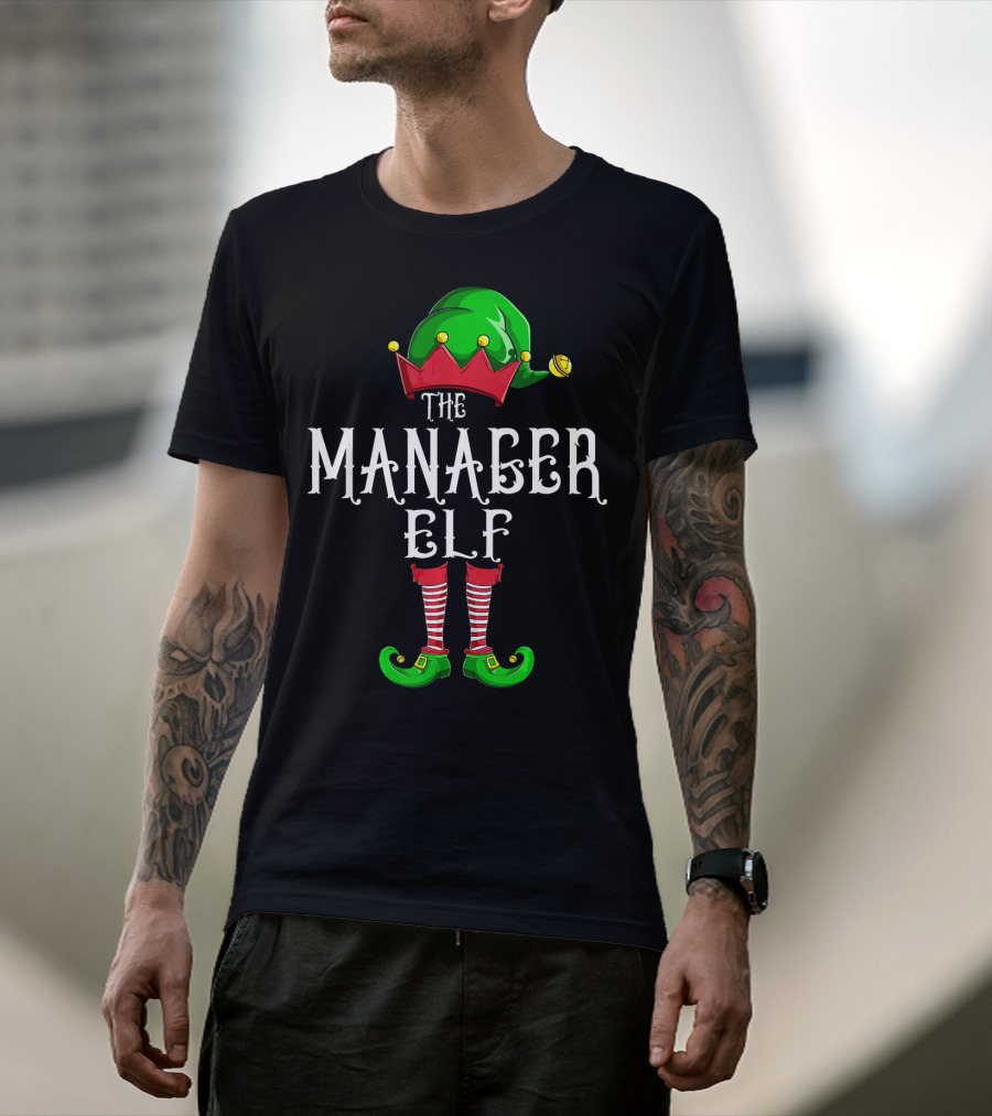 The Manager Elf Christmas Costume T-Shirt