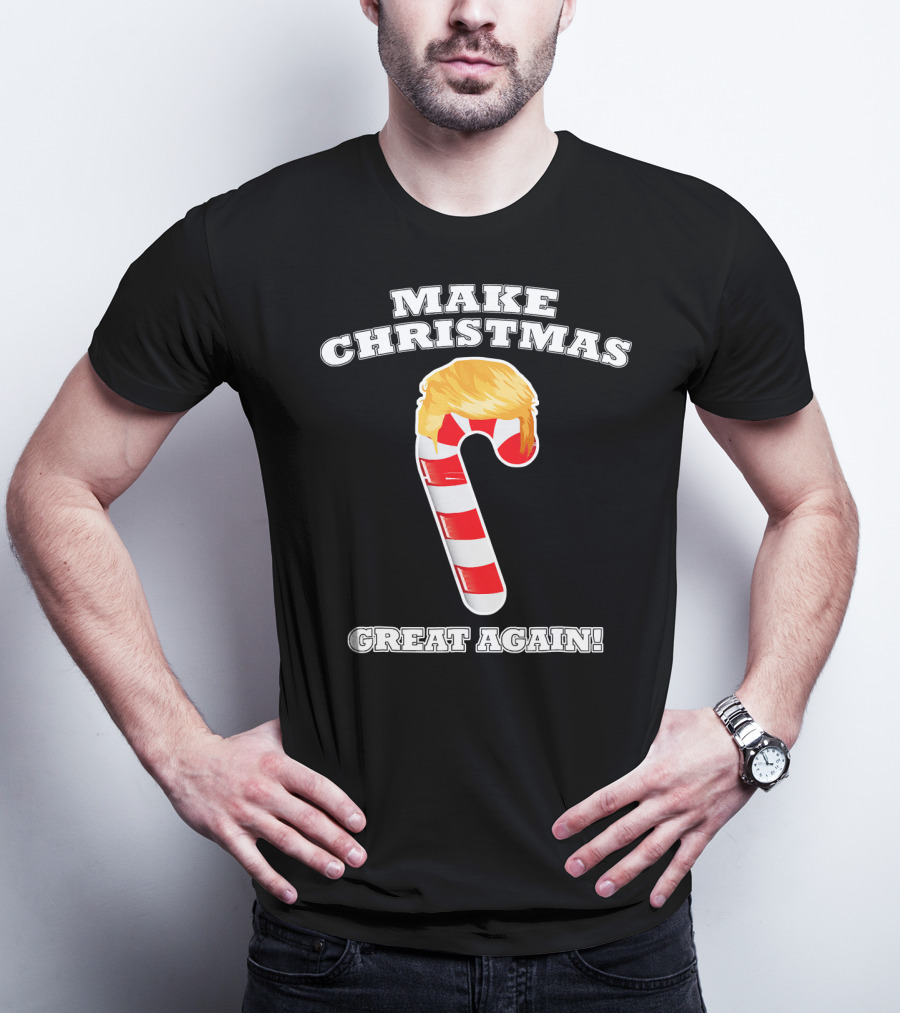 Make Christmas Great Again Candy Cane Holiday T-Shirt