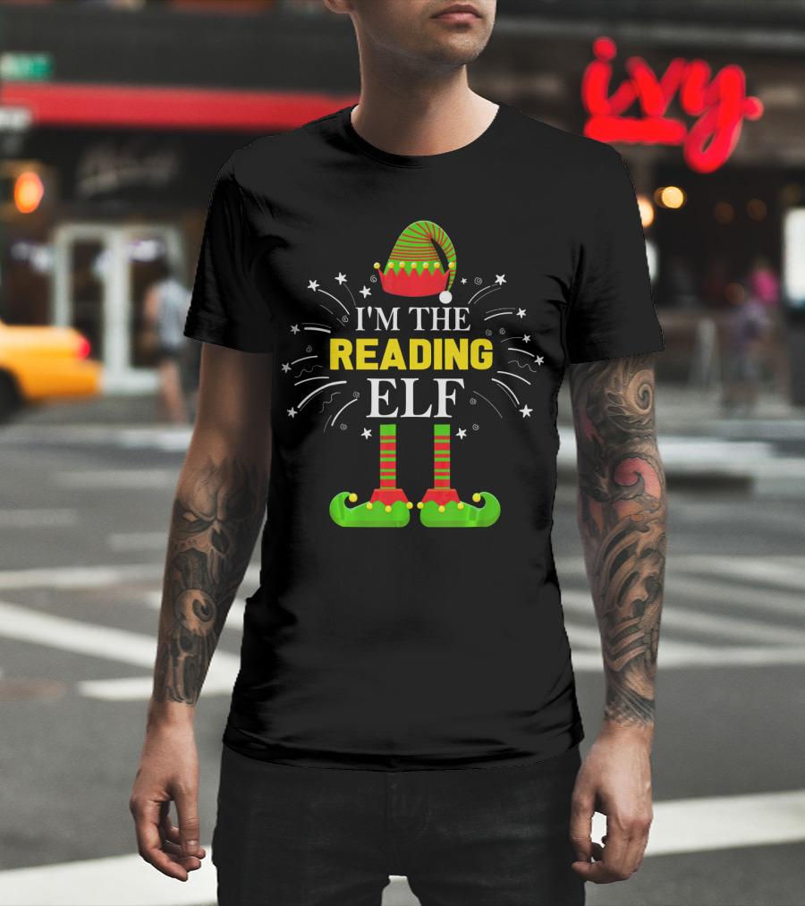 I'm The Reading Elf Festive Family Christmas T-Shirt