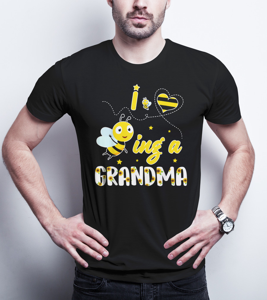 I Love Being A Great Grandma Bee-Themed Funny Family T-Shirt