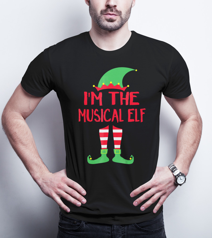 I'm The Musical Elf Matching Family Christmas Pajama Party T-Shirt