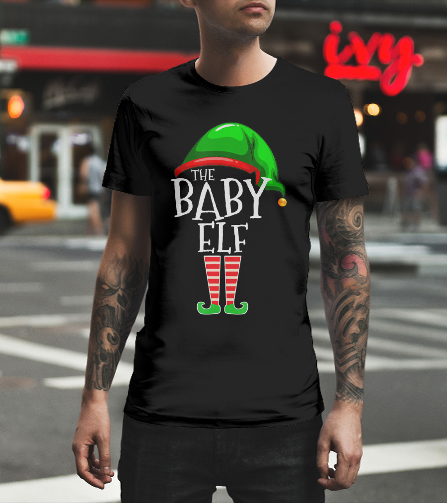 The Baby Elf Group Matching Family Christmas T-Shirt