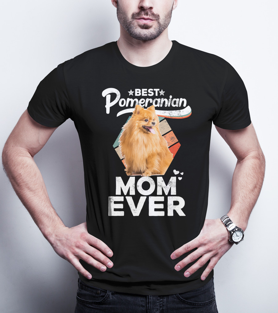 Best Pomeranian Mom Ever Pomeranian Lovers T-Shirt