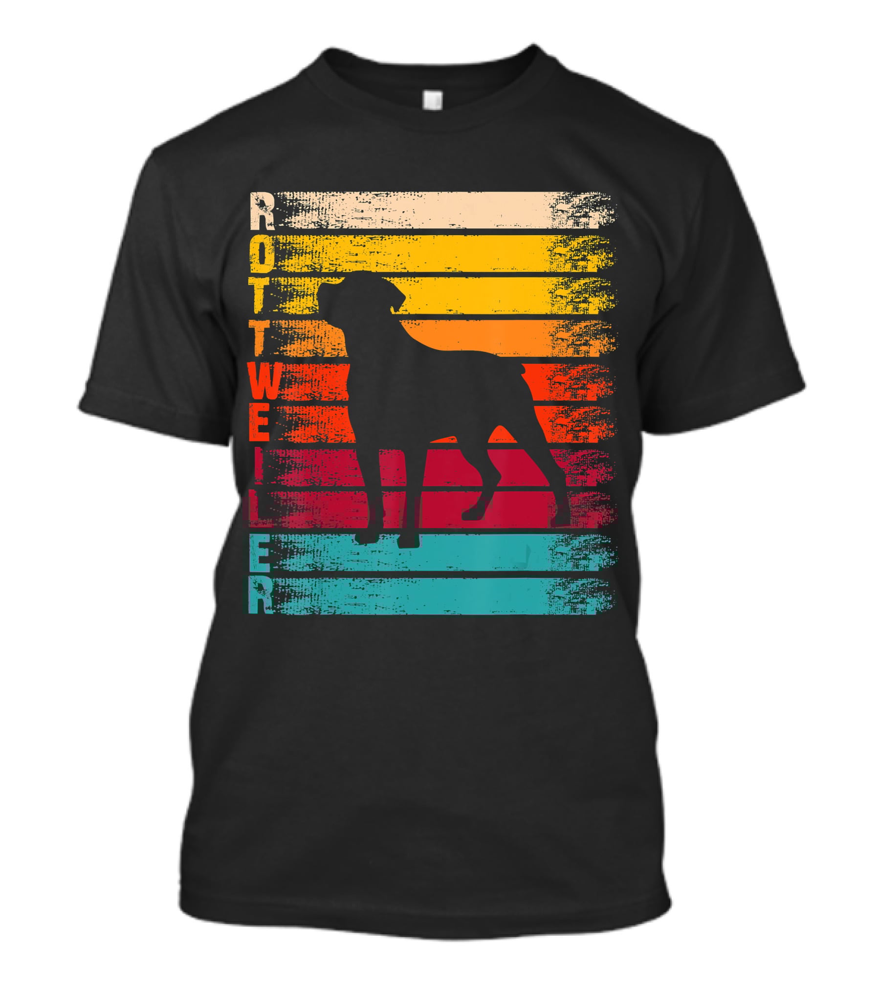 Rottweiler Mom Retro Dog Vintage T-Shirt