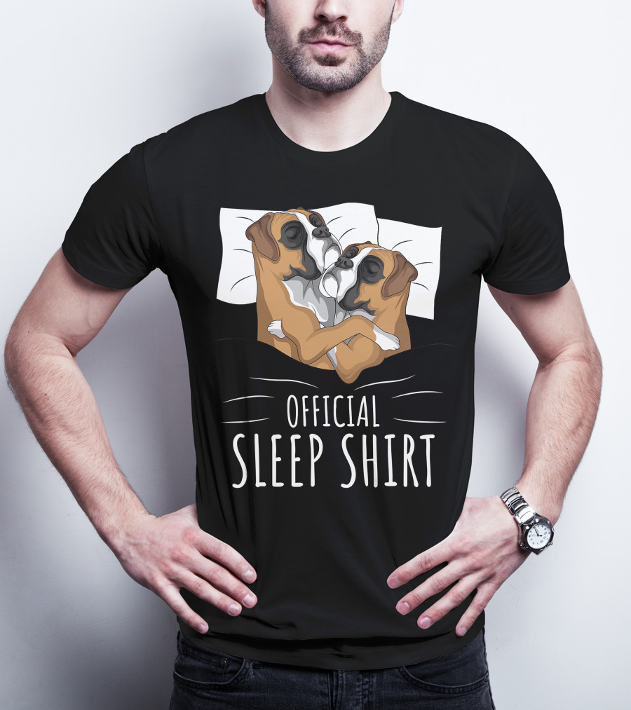 Boxer Dog Official Sleep T-Shirt