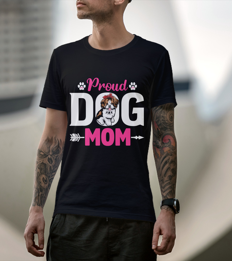 Proud Dog Mom Shih Tzu T-Shirt