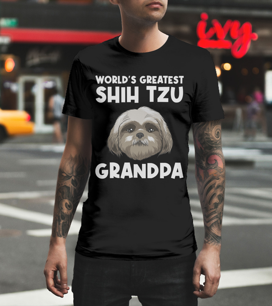 World's Greatest Shih Tzu Grandpa T-Shirt