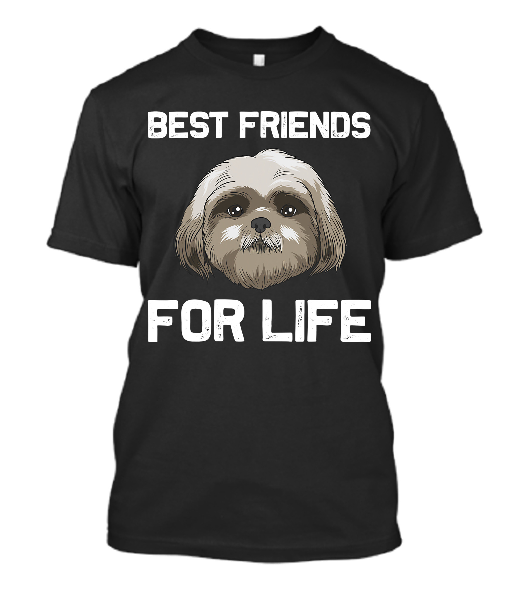 Best Friends For Life Funny Shih Tzu Women Pet Dog Puppy T-Shirt