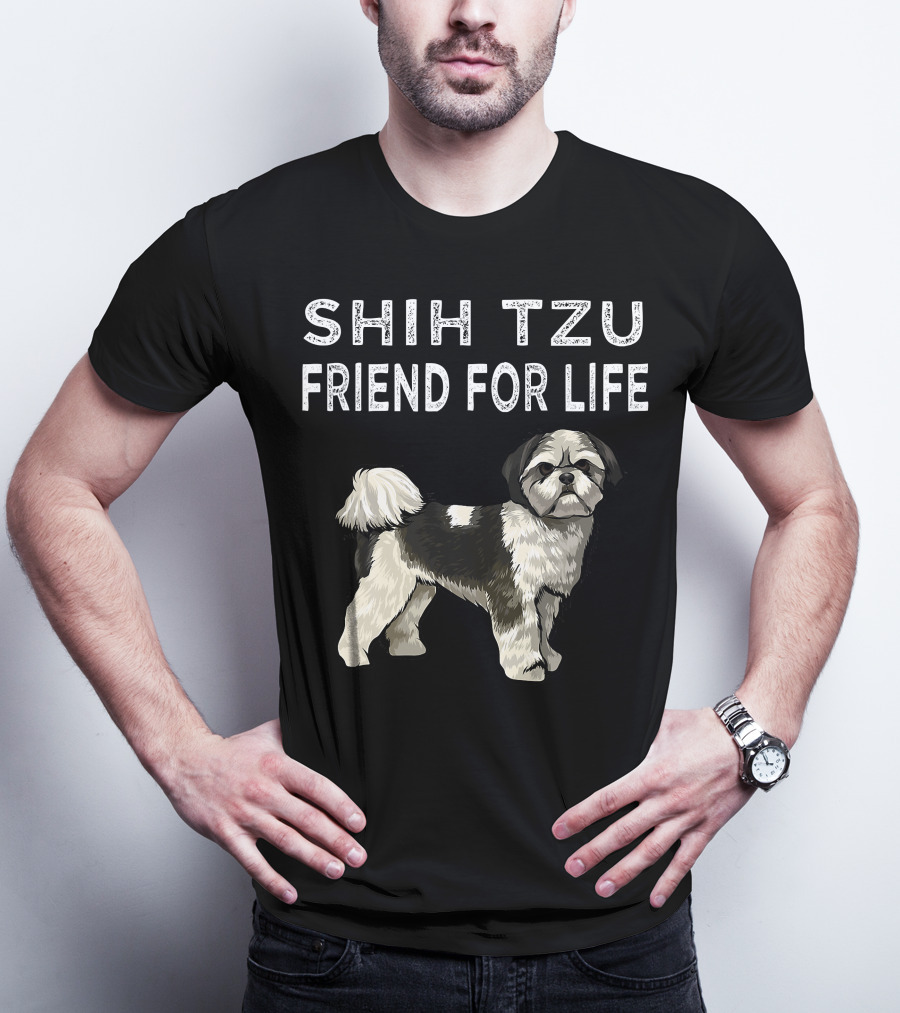 Shih Tzu Friend For Life Dog Friendship T-Shirt