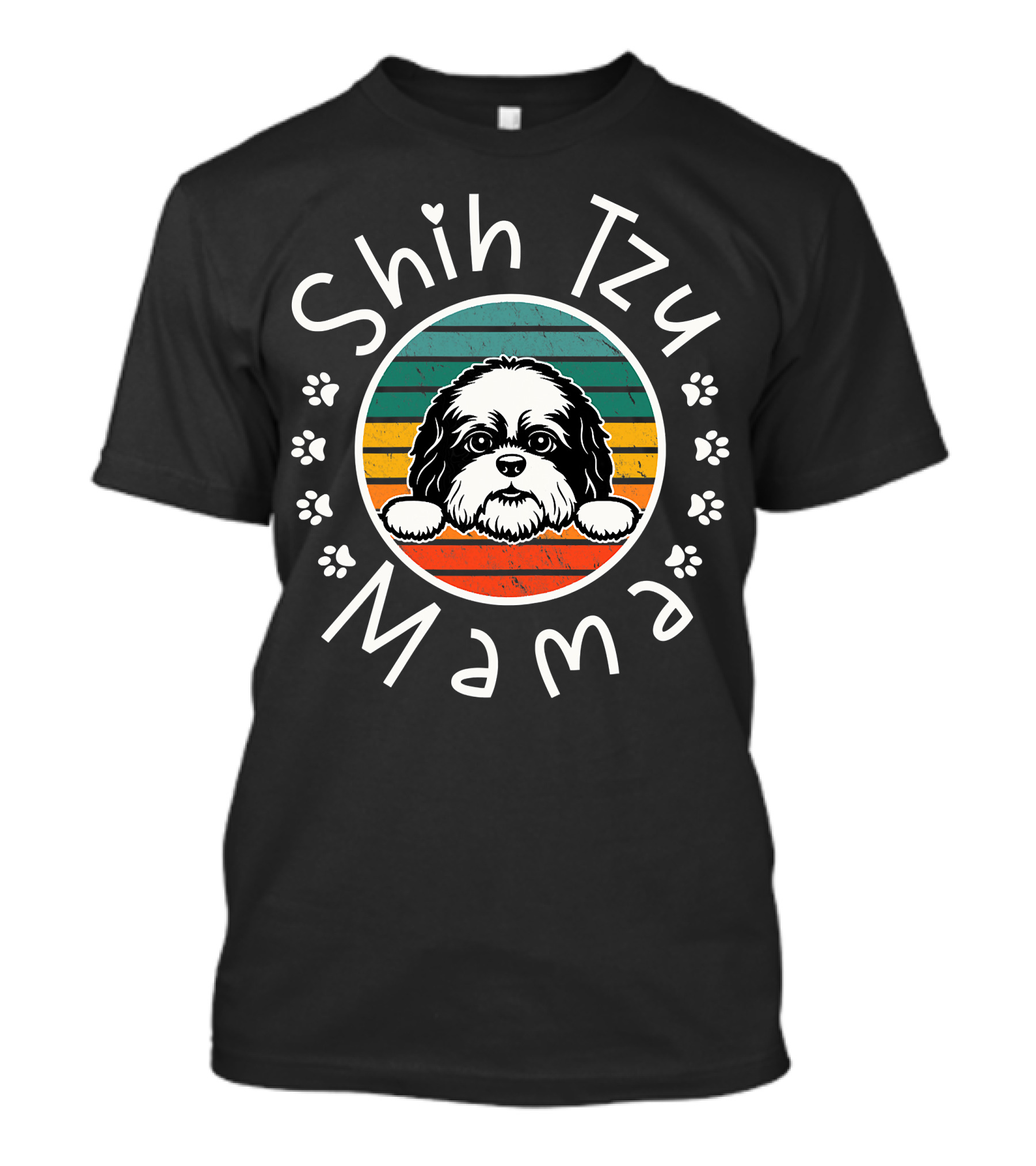 Shih Tzu Mama Vintage Style Shih Tzu Lover T-Shirt