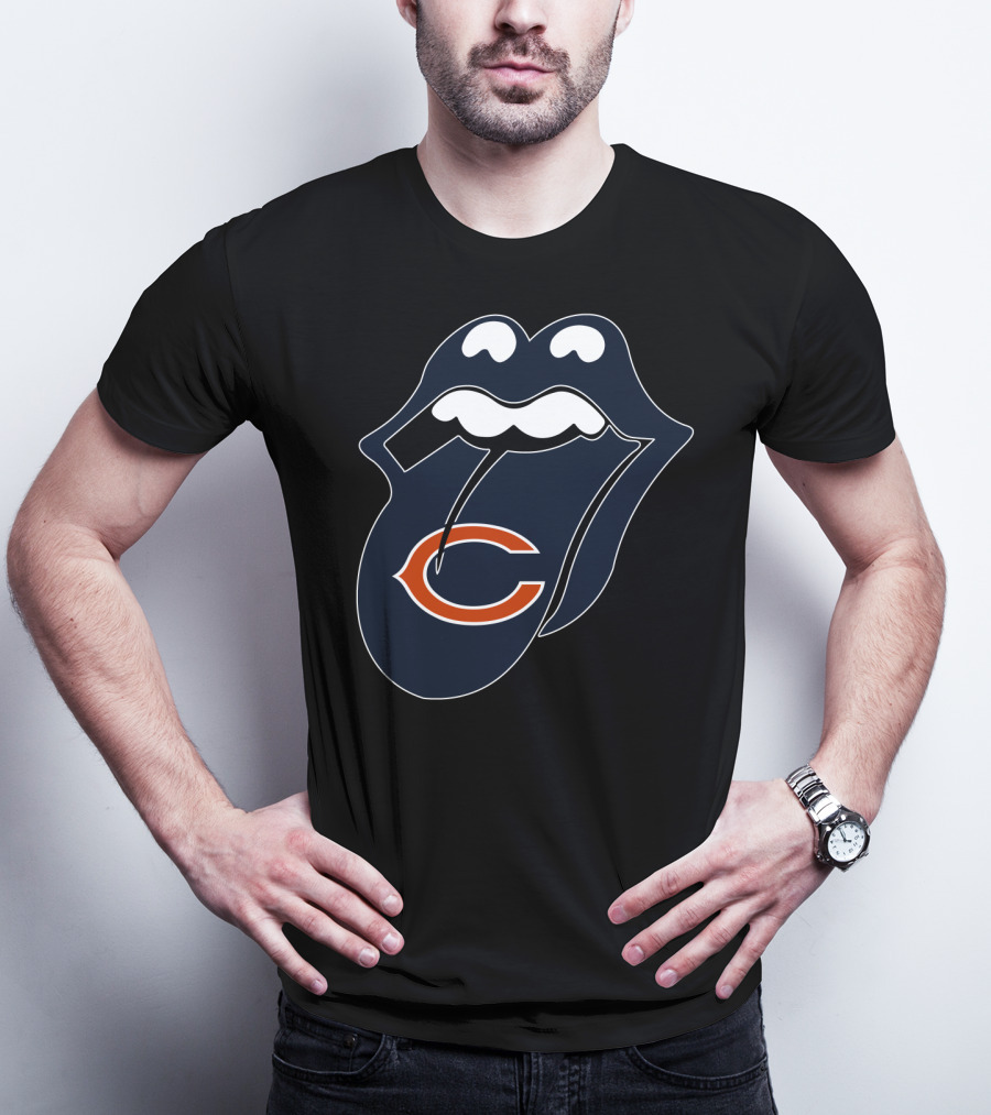 Chicago Bears Lips Logo Icon T-Shirt