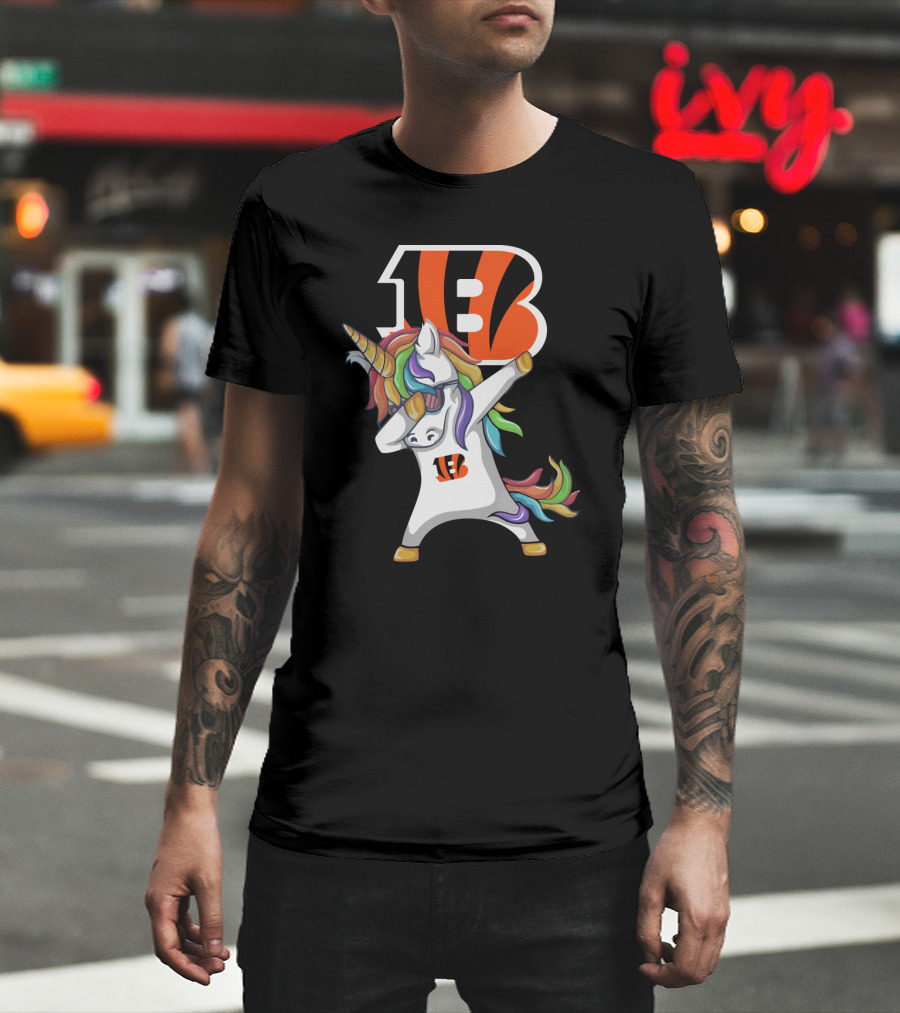 Cincinnati Bengals Dab Unicorn T-Shirt