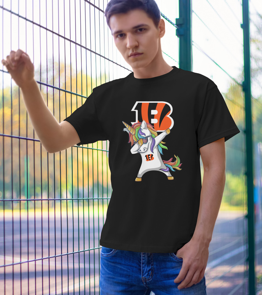 Cincinnati Bengals Dab Unicorn T-Shirt